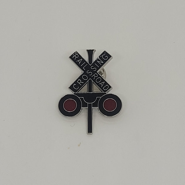 Railroad Crossing Pin – Golden Spike Tower