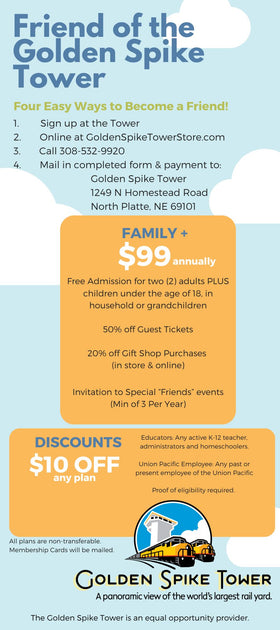 Friend of the Golden Spike Tower - Membership